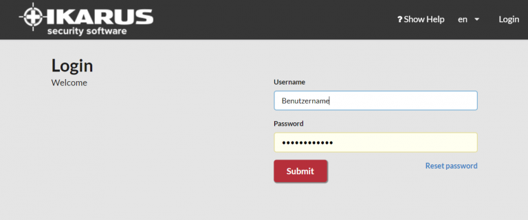 Quick Start Guide IKARUS anti.virus in the cloud - IKARUS Security Software